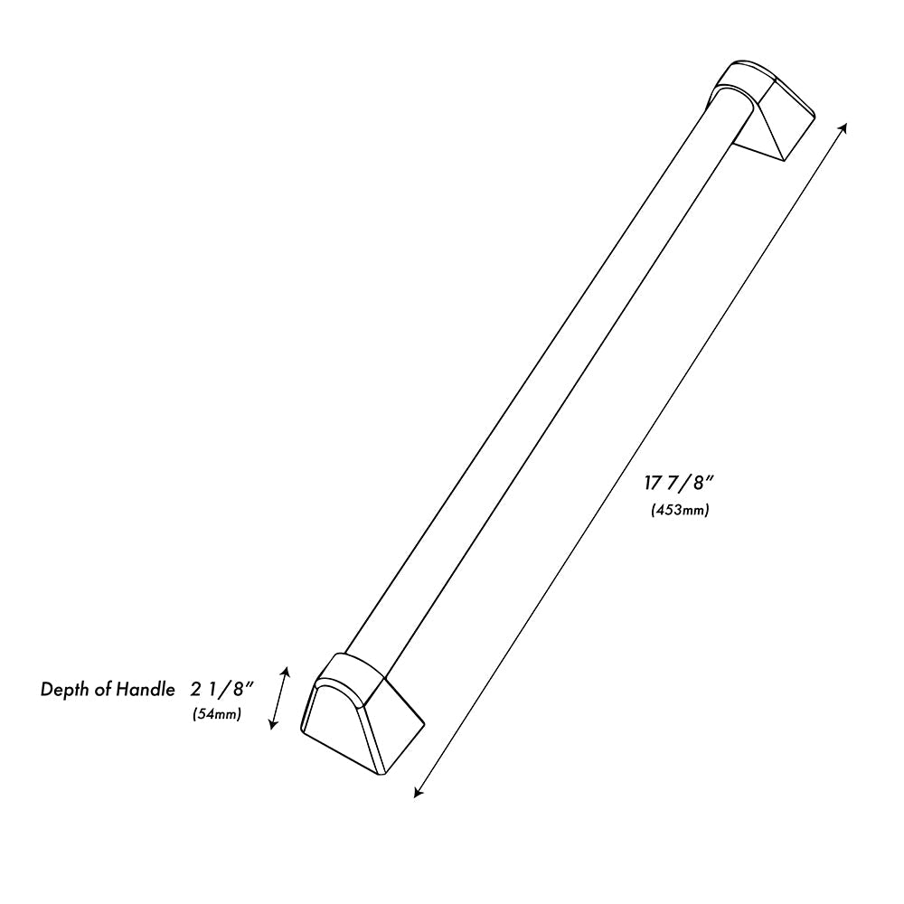 ZLINE 24 in. Dishwasher Helix Handle (Set of 1) in Stainless Steel (DW ...